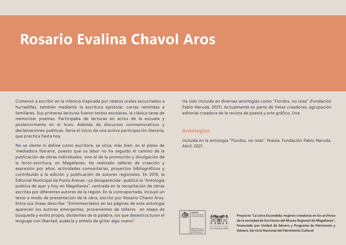 Rosario Evalina Chavol Aros | Museo Regional de Magallanes