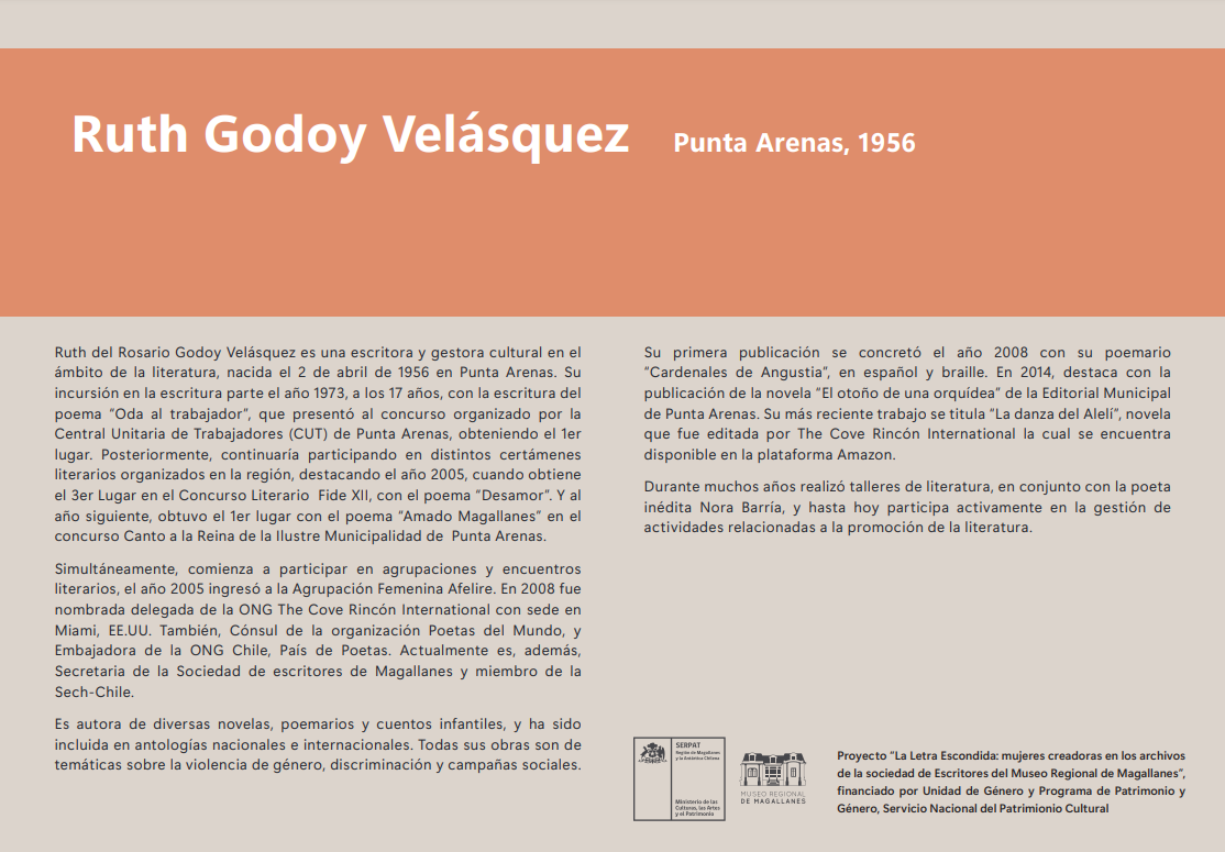 Ruth Godoy Velásquez, Punta Arenas, 1956 | Museo Regional de Magallanes